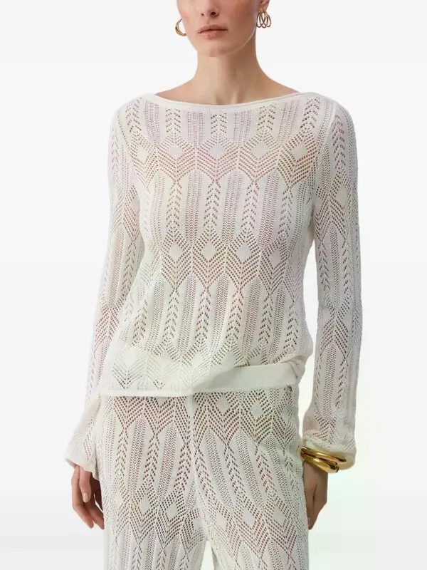 Liu Jo Openwork Wide-neck Jumper