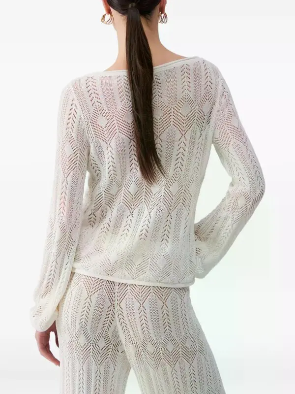 Liu Jo Openwork Wide-neck Jumper