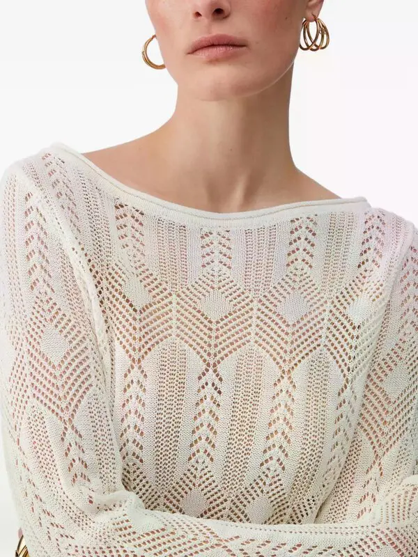 Liu Jo Openwork Wide-neck Jumper