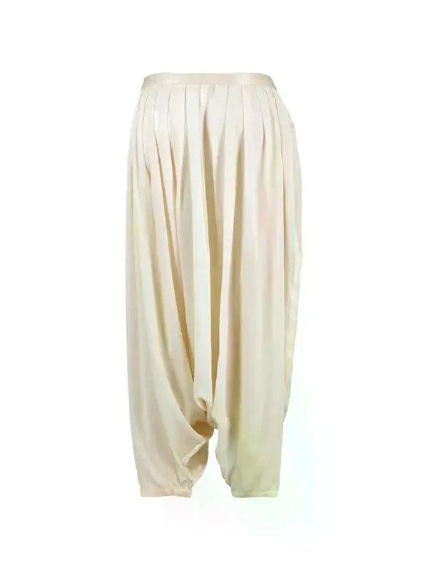 LUCIANO SOPRANI VINTAGE Pleated Silk Trousers