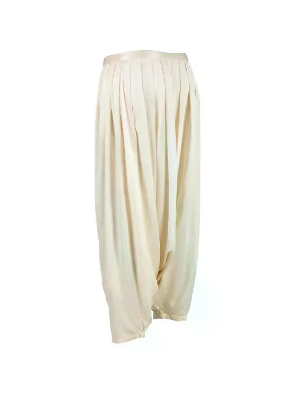 LUCIANO SOPRANI VINTAGE Pleated Silk Trousers