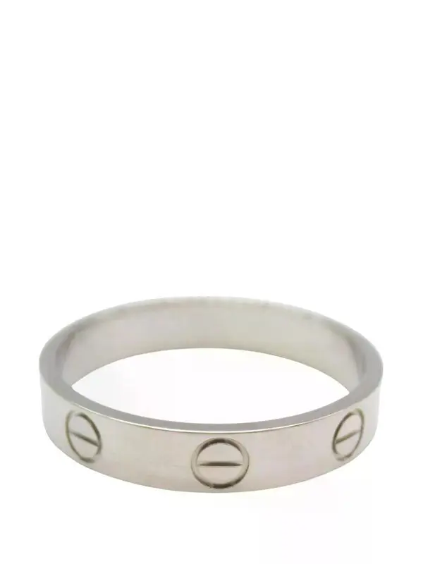 CARTIER 18k White Gold Small Love Ring - Silver