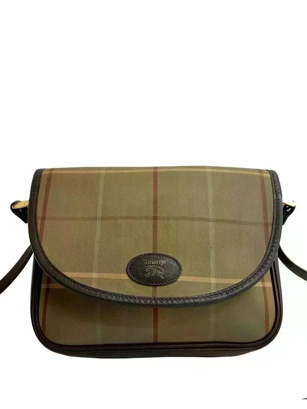 Burberry 20th Century Vintage Check Canvas Crossbody Bag - Brown