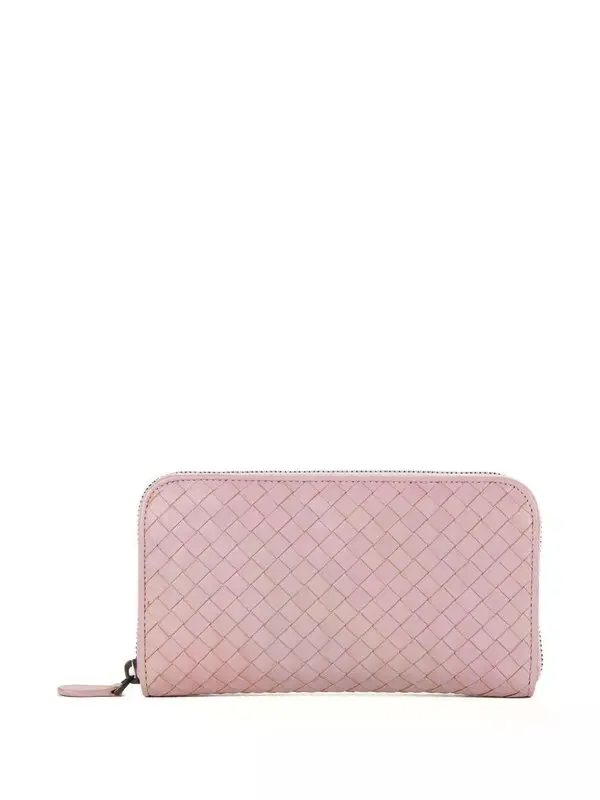 Bottega Veneta Zip-around Wallet - Pink