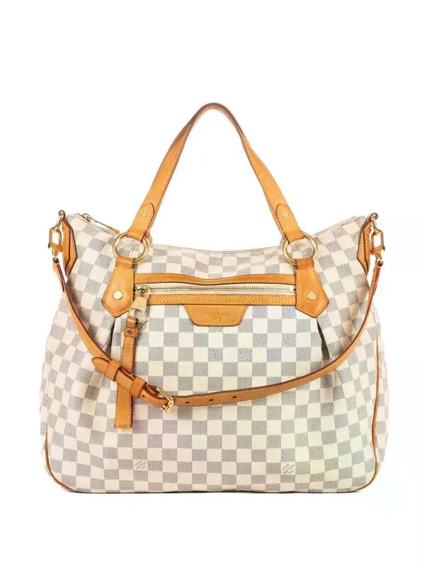 LOUIS VUITTON Damier Evora Mm Tote Bag - White