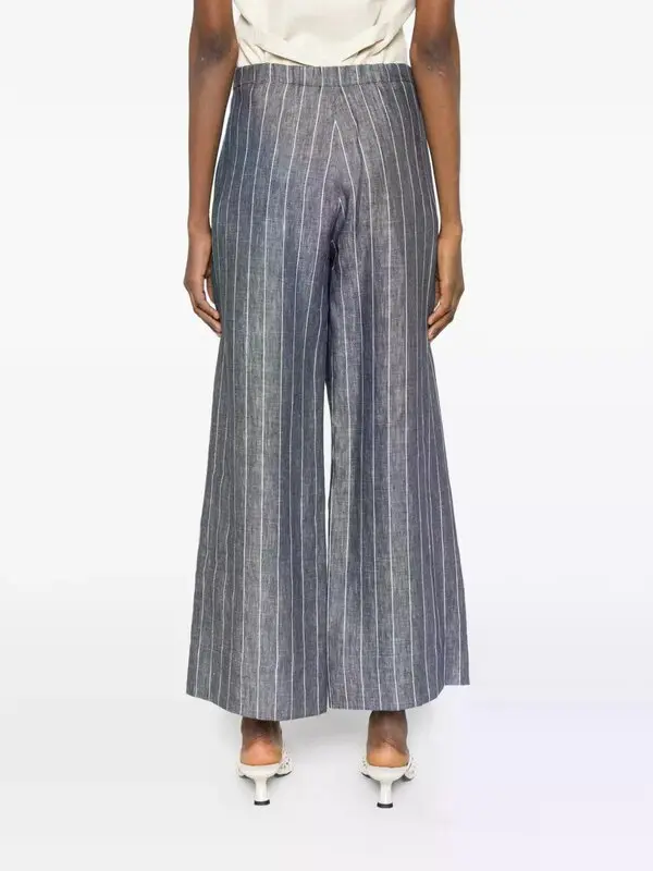 Max Mara Cresta Striped Drawstring Trousers