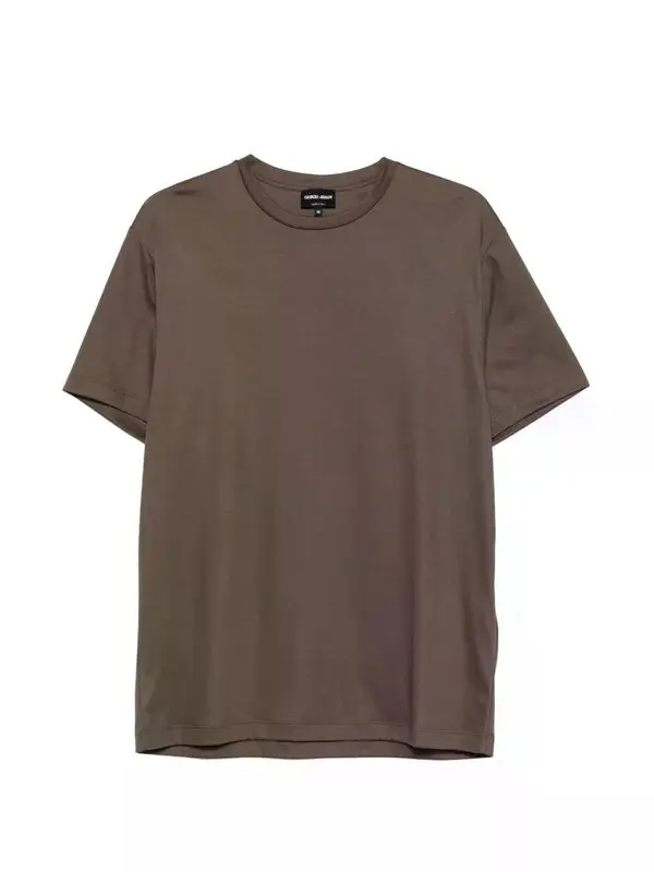 Giorgio Armani Short Sleeve T-shirt - Brown