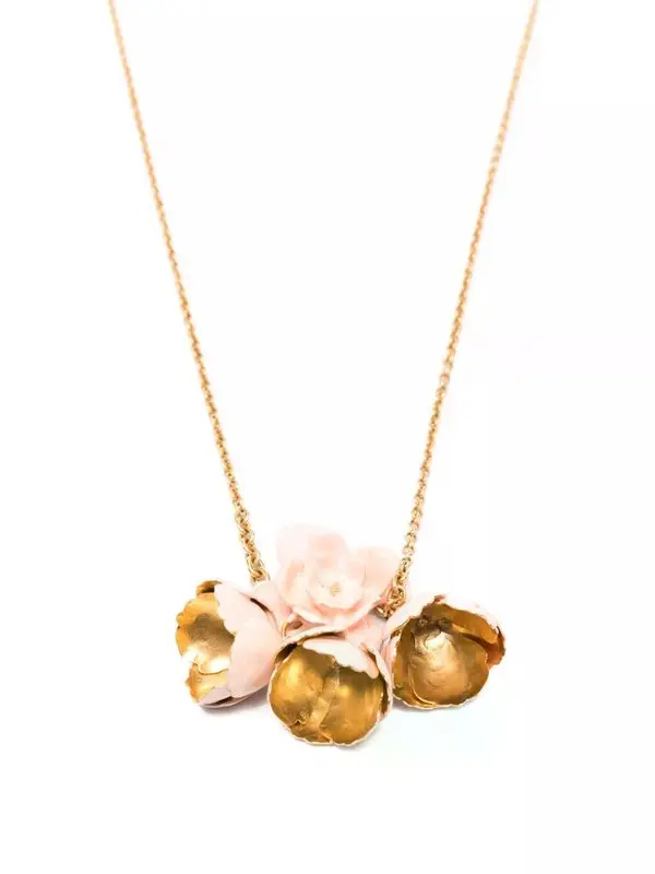 Chloé Bouquet Enamel Pendant Necklace