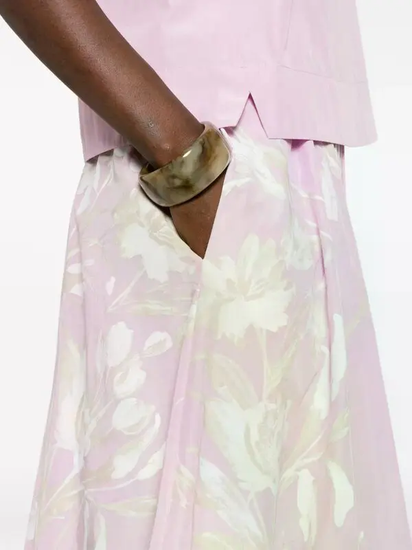 ROSSO 35 Floral Print Skirt