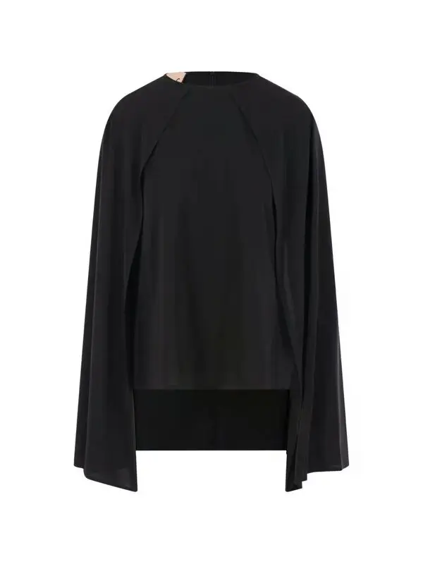 Plan C Scarf Blouse - Black