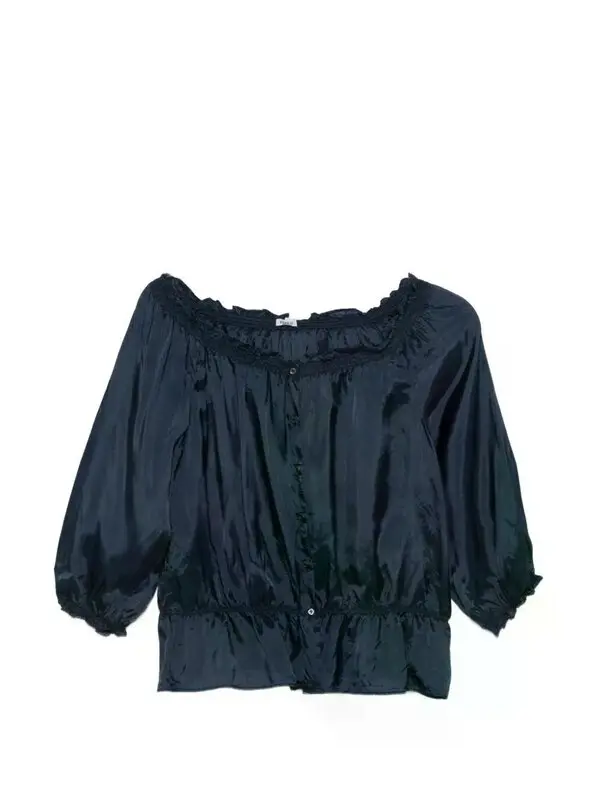 Aspesi Ruffled Blouse - Blue