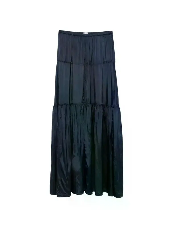 Aspesi Tiered Maxi Skirt - Blue