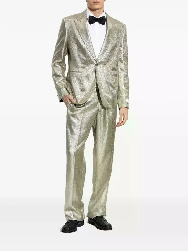 Versace Viscose-lurex Formal Trousers