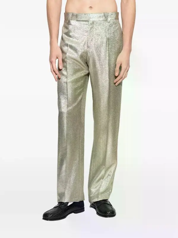 Versace Viscose-lurex Formal Trousers