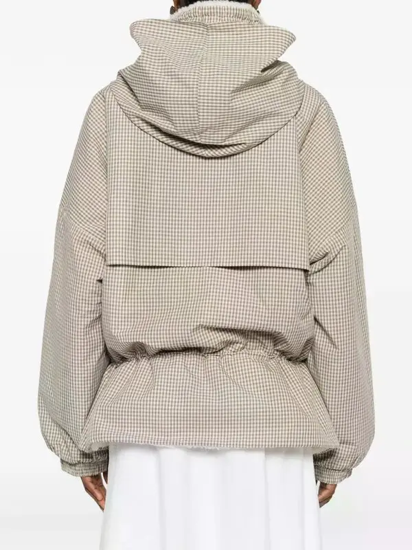 VIKTORIA CHAN Checked Hooded Jacket