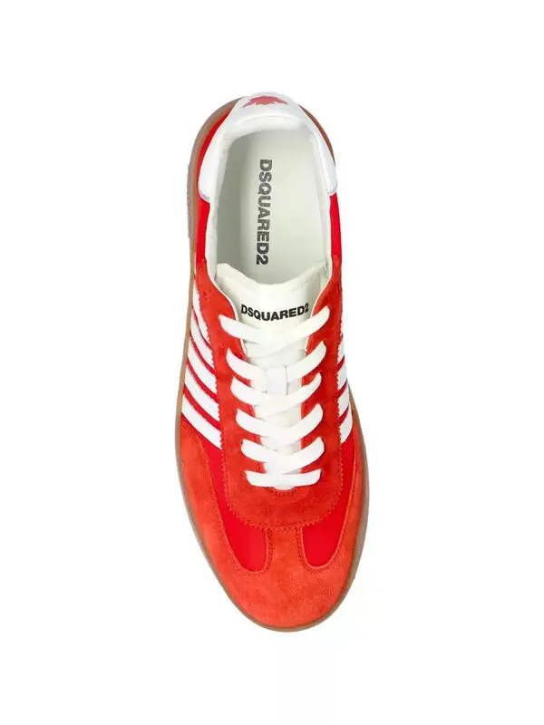 Dsquared2 Striped Leather Sneakers