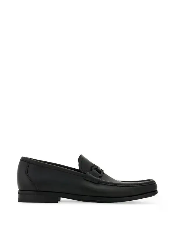 FERRAGAMO Gancini-buckle Loafers - Black