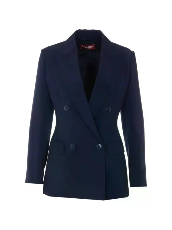 Max Mara Double-breasted Blazer - Blue