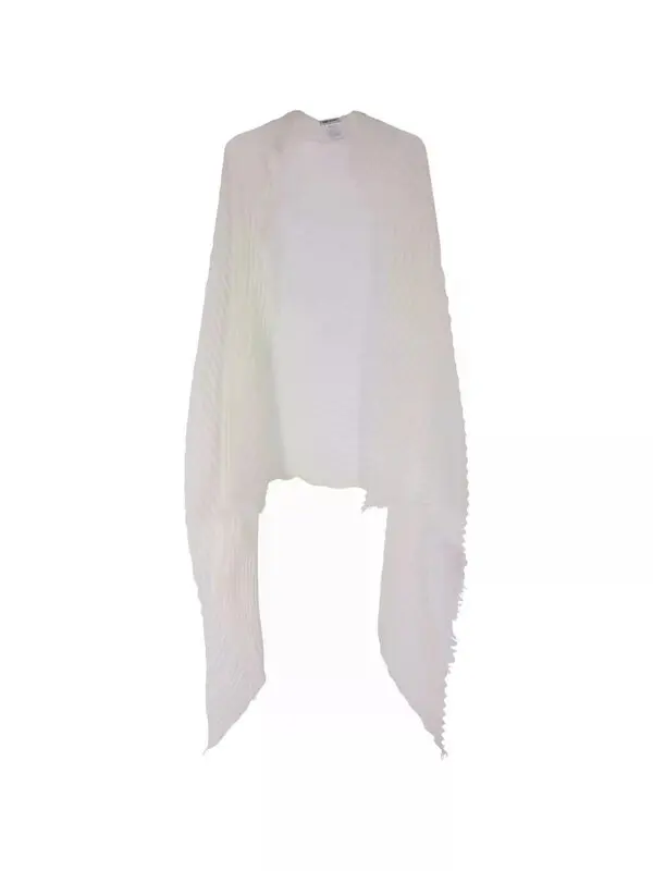 Issey Miyake Feather Ramie Pleats Stole Scarf - Neutrals