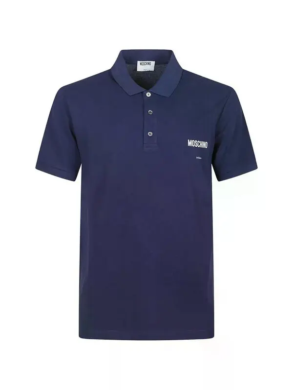 Moschino Logo-print Polo Shirt - Blue