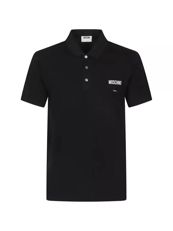 Moschino Logo-print Polo Shirt - Black