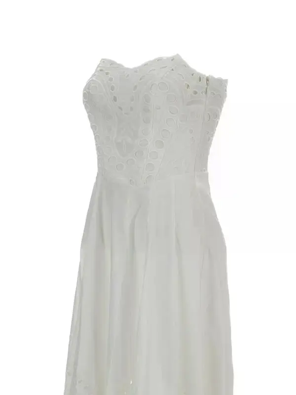 Charo Ruiz Ibiza Marlin Strapless Midi Dress - White