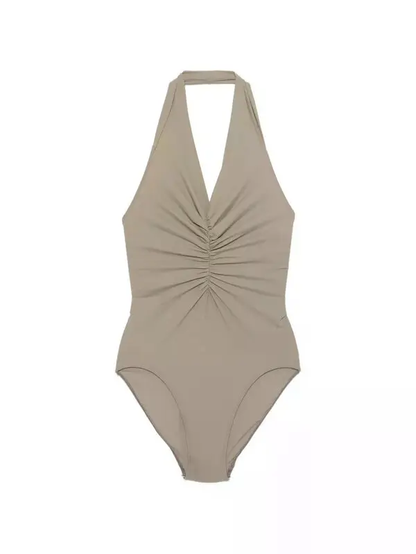 Rick Owens Draped Halterneck Swimsuit - Neutrals