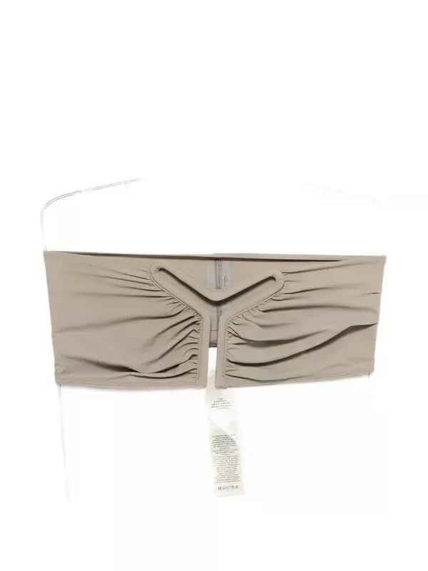 Rick Owens Ruched Bandeau - Neutrals