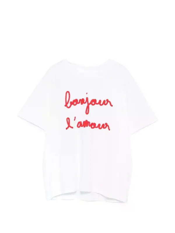 Maison Labiche Embroidered T-shirt - White