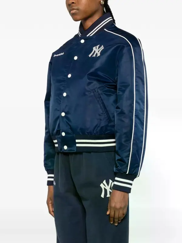 Sporty & Rich Logo-embroidered Bomber Jacket