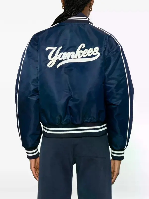 Sporty & Rich Logo-embroidered Bomber Jacket