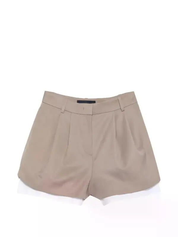 JUUN.J Pleated Shorts - Neutrals