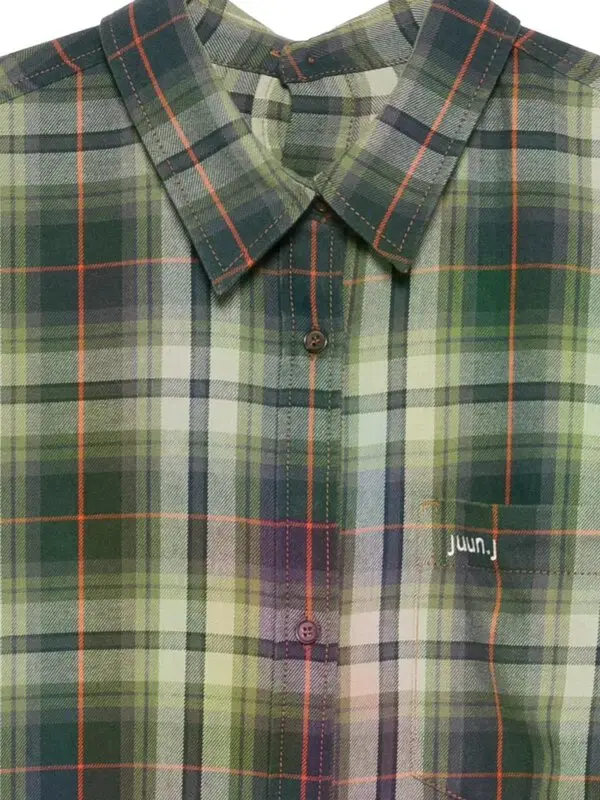 JUUN.J Plaid Pocket Shirt