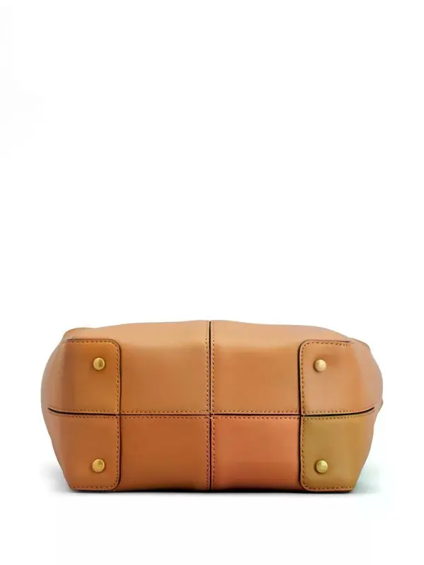 TOD'S Small Folio Leather Shoulder Bag - Brown