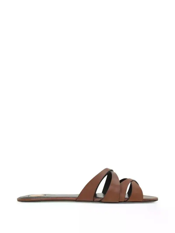 Saint Laurent Strappy Sandals - Brown