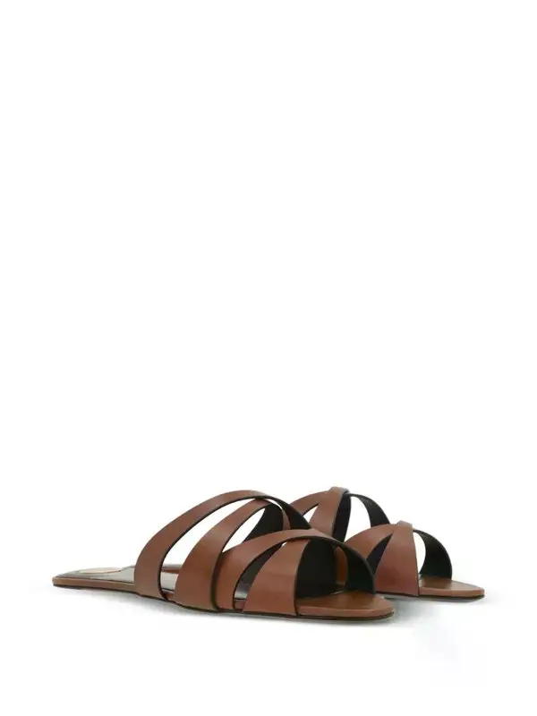 Saint Laurent Strappy Sandals - Brown