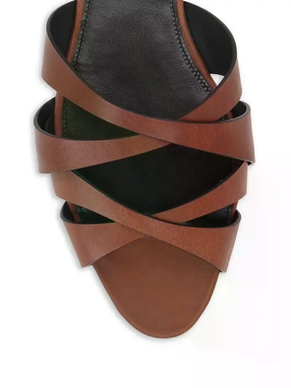 Saint Laurent Strappy Sandals - Brown