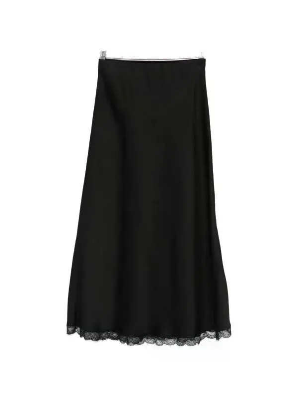 DRYKORN Ura Lace-trim Midi Skirt - Black