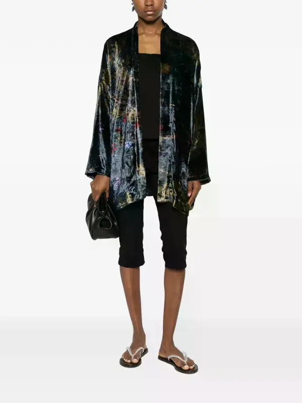 YAVI Floral Velvet Jacket