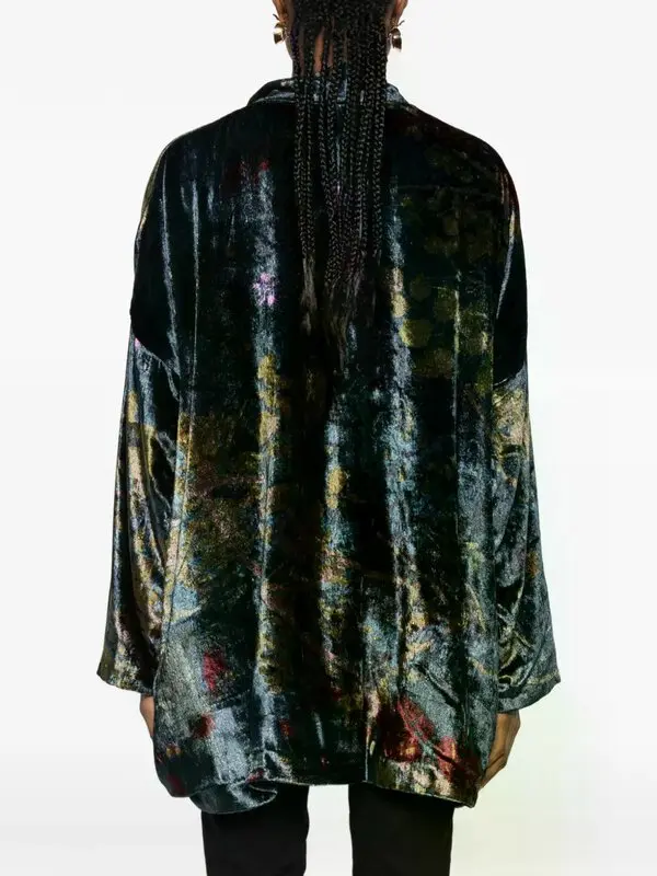 YAVI Floral Velvet Jacket