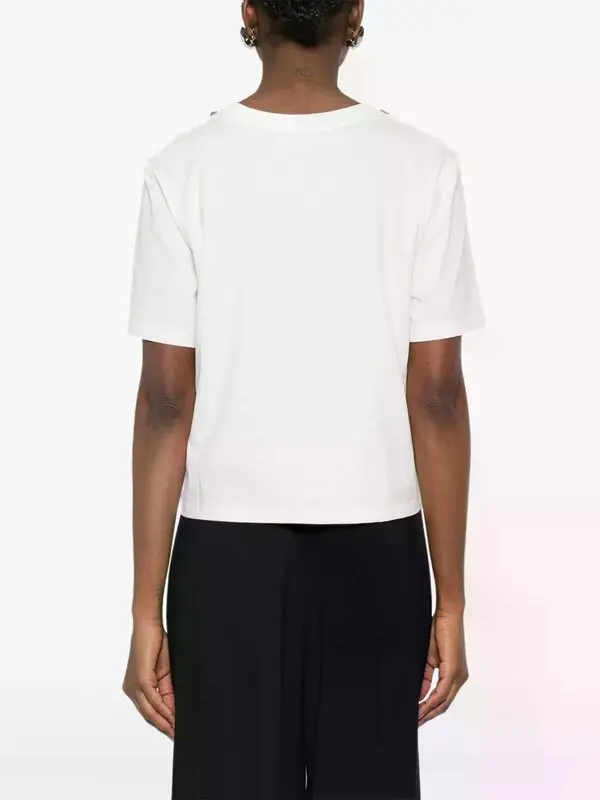 ERMANNO FIRENZE Embellished Crew-neck T-shirt