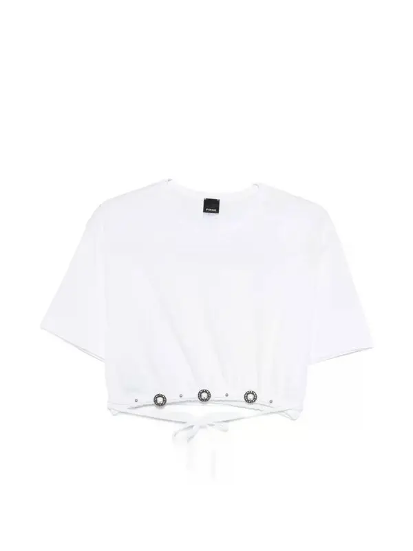 Pinko Eyelet Drawstring T-shirt