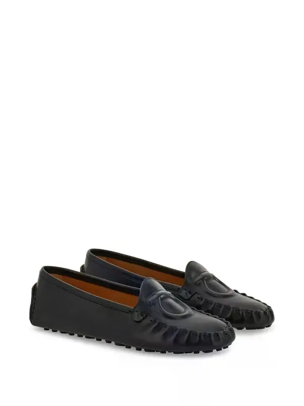 FERRAGAMO Gancini Driver Loafers