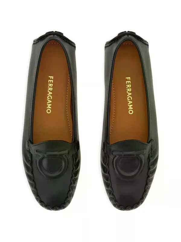 FERRAGAMO Gancini Driver Loafers