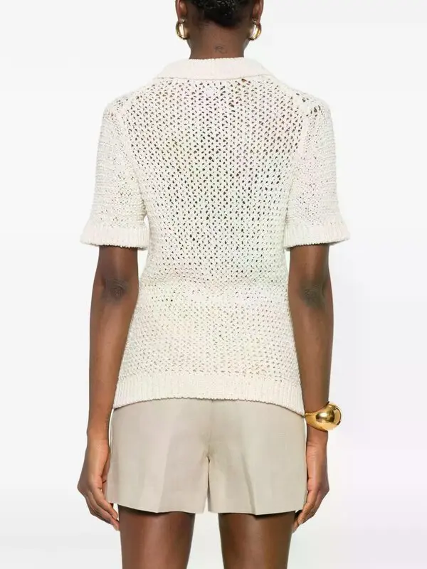 LIBEROWE Knitted V-neck Top
