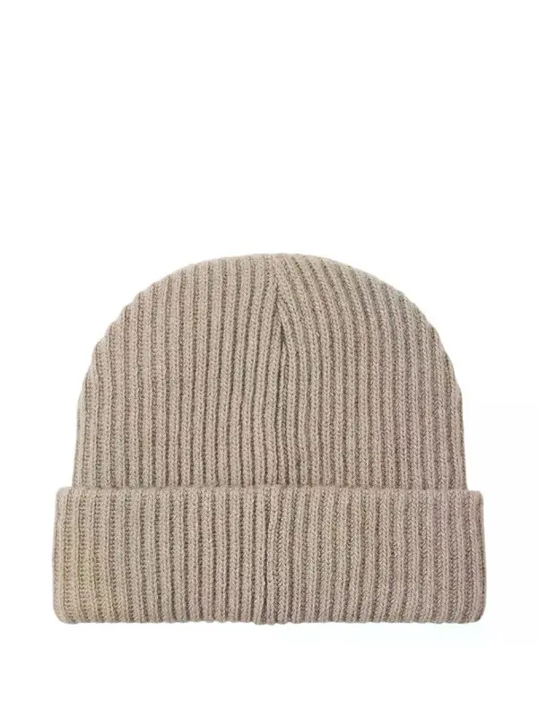 Bogner Gustav Ribbed Logo-patch Beanie Hat