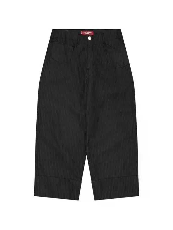 Junya Watanabe Pinstripe Trousers - Grey