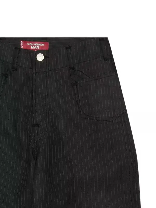Junya Watanabe Pinstripe Trousers - Grey