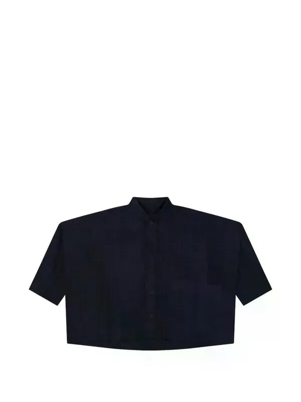 BERGFABEL Short-sleeve Buttoned Shirt - Blue