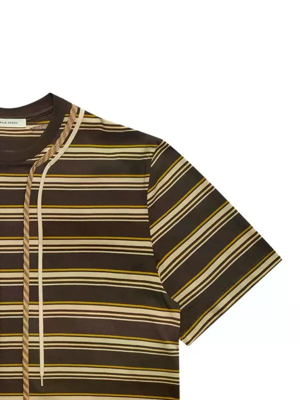 CRAIG GREEN Striped-pattern Rope-detail T-shirt